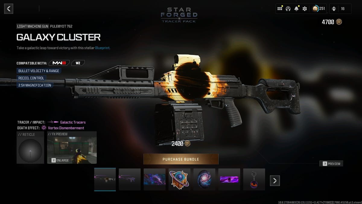 Starforged Tracer Pack in MW3 and Warzone: Price, what's included, and more
