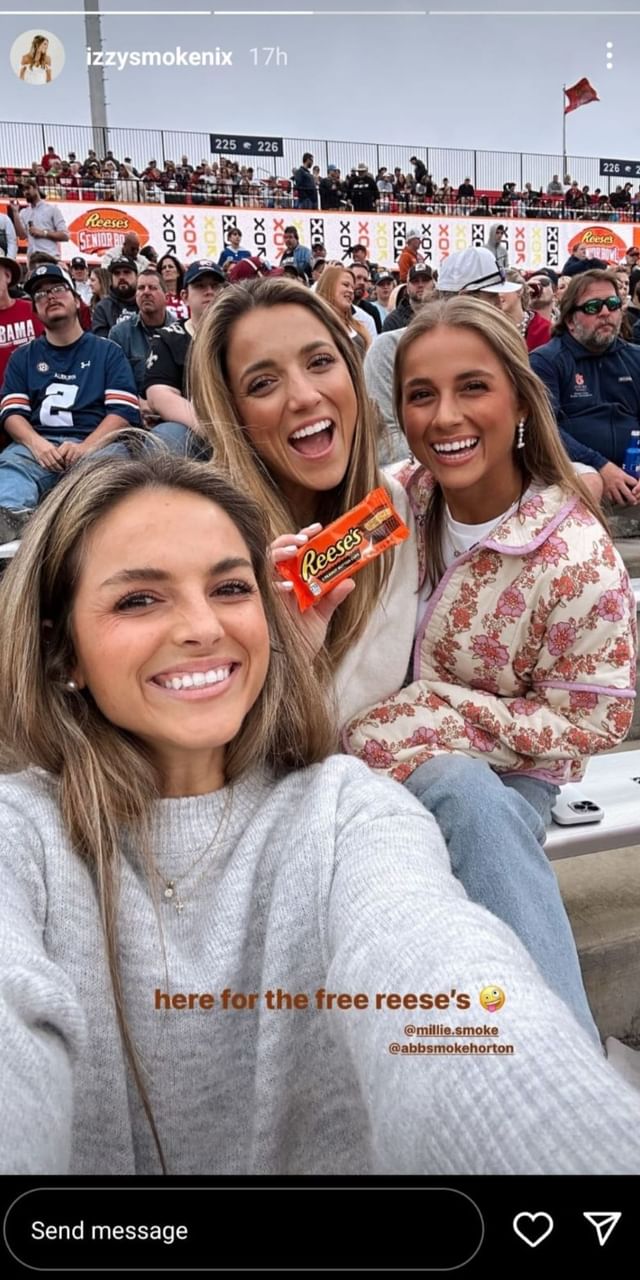 Bo Nix’s wife Izzy Nix jokes about the reason for her attendance at Senior Bowl showdown: “Here ...