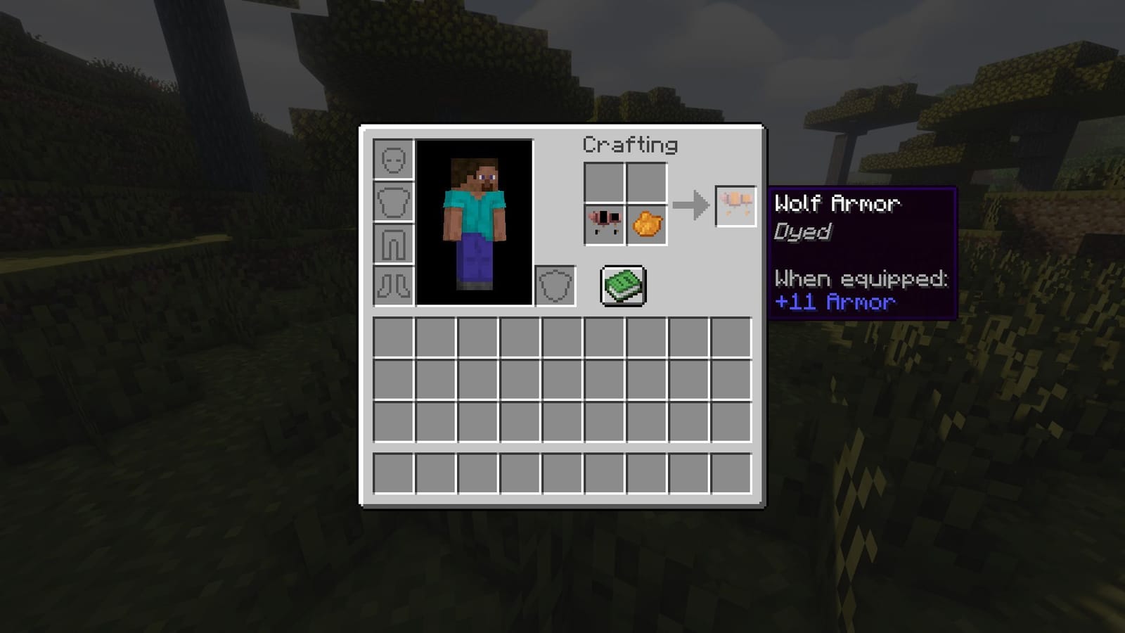 How to repair wolf armor in Minecraft