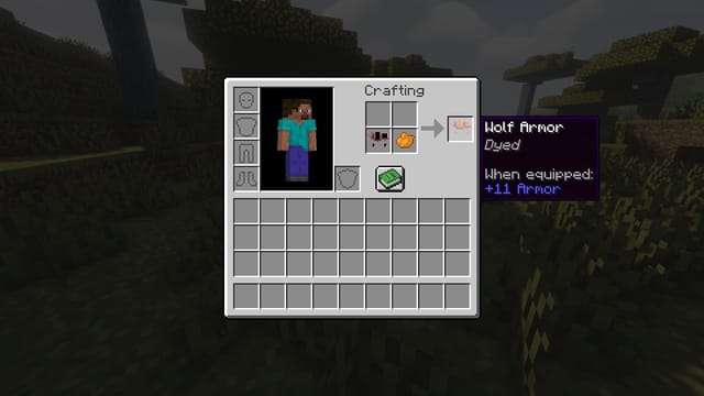 How to repair wolf armor in Minecraft