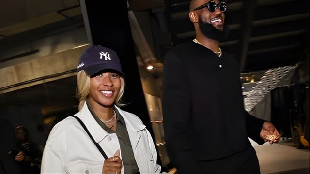 "Why Rich is sitting between Bron and Savannah" - LeBron James catching ...