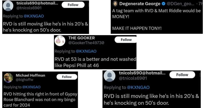 "RVD at 53 is a better and not washed like Pepsi [Phil] at 46" - Fans ...