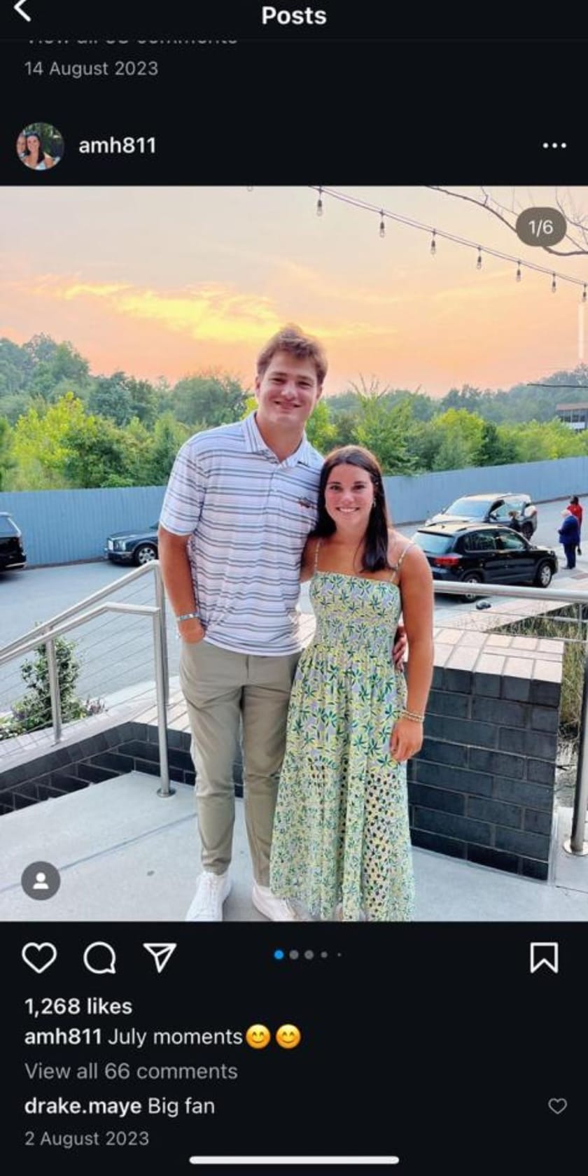 5 times Drake Maye and GF Ann Michael set couple goals among CFB fans ...