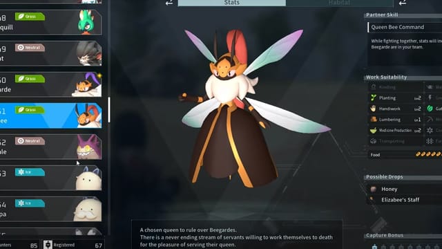 Where to find Beegarde in Palworld? Skills and item drops