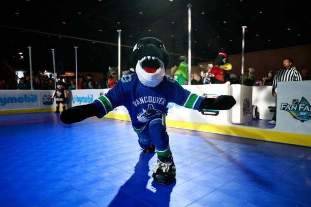 What is Vancouver Canucks mascot Fin The Whale salary?