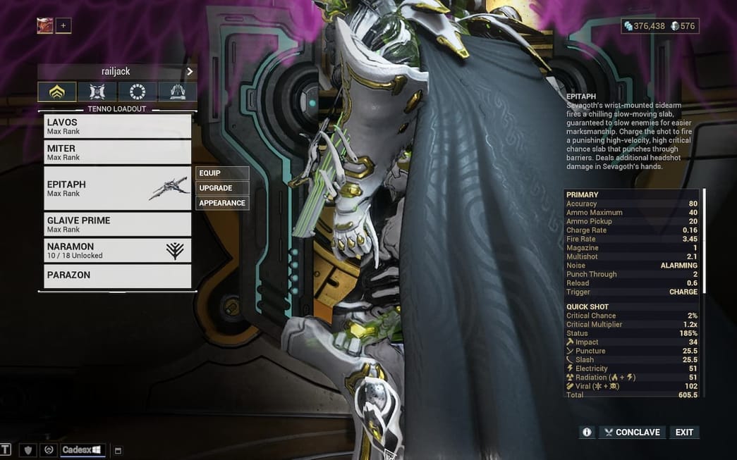 Best weapons in Warframe for each Mastery Rank