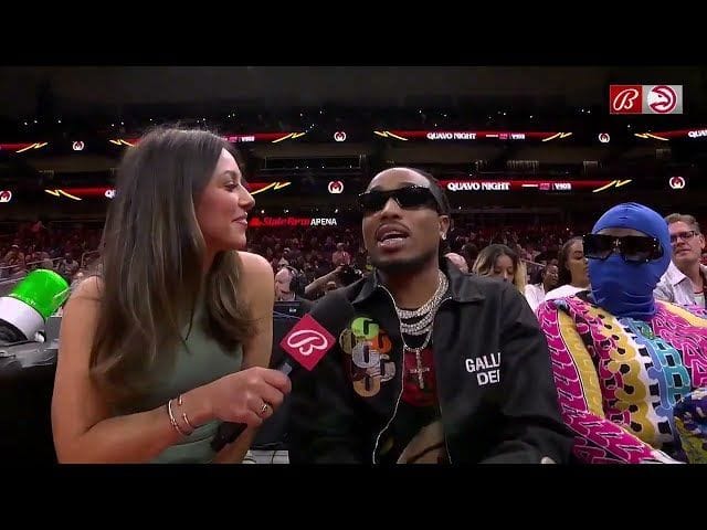 Watch: Rappers Quavo & Rich The Kid spotted filming rap video courtside ...