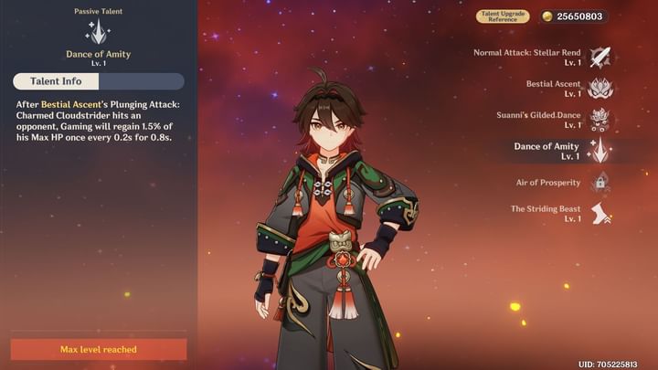 What does Gaming scale off in Genshin Impact?