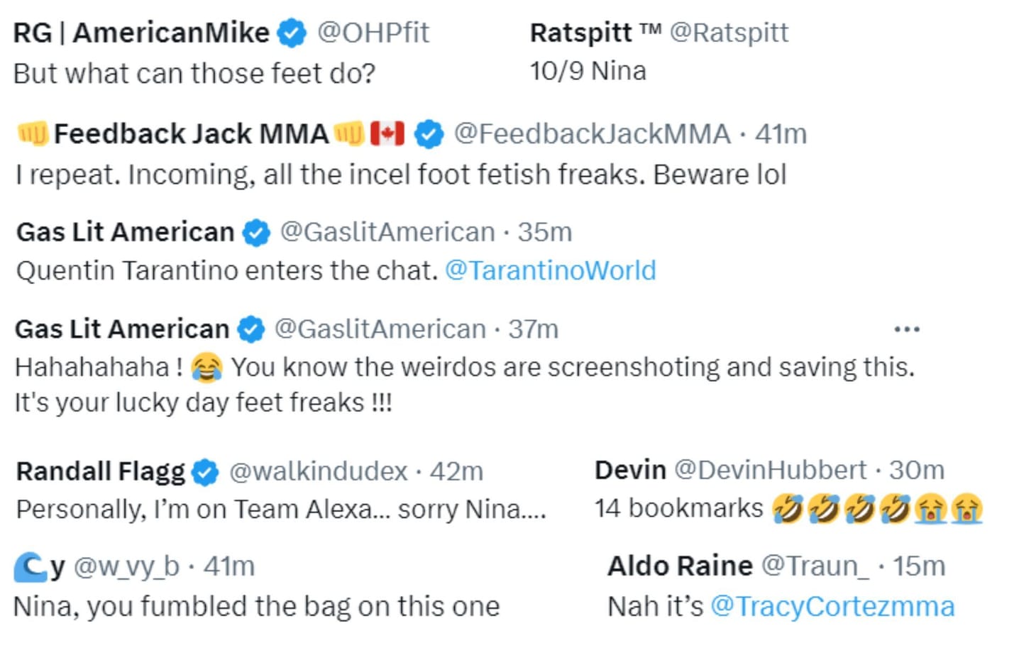 Nina-Marie Daniele's "UFC 300" challenge to Alexa Grasso for "best feet ...