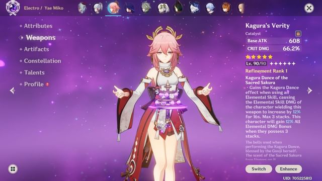 Genshin Impact Yae Miko build guide: Artifacts, weapons, talent priority, teams, and materials