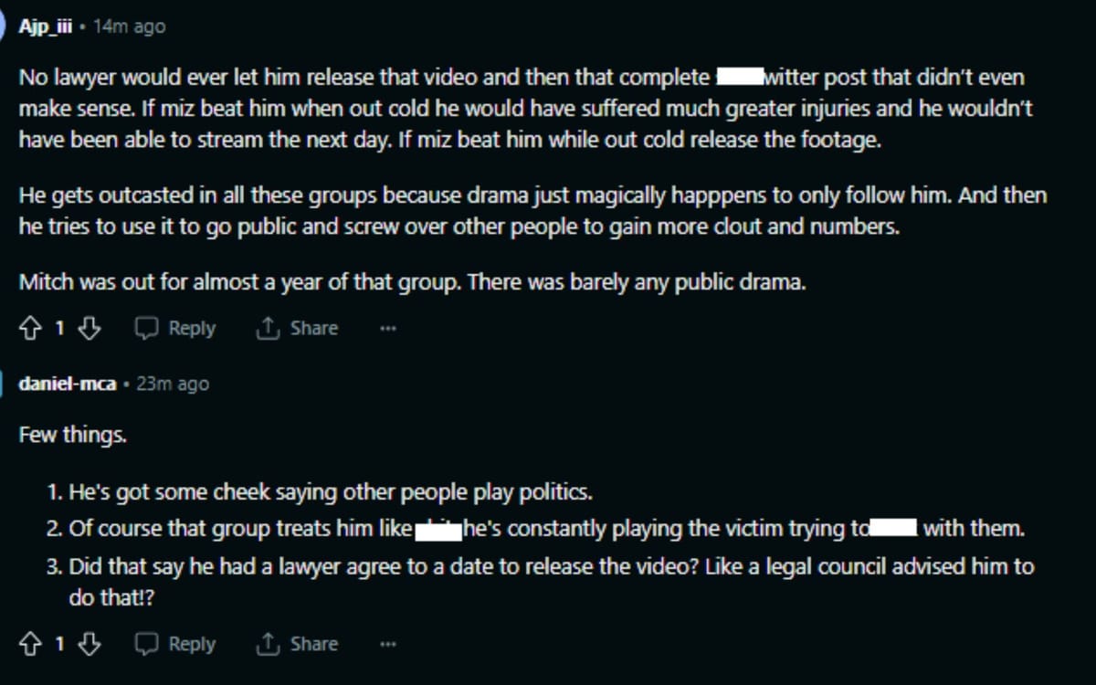 "I get treated like complete s**t" - Mitch Jones goes off at Twitch ...