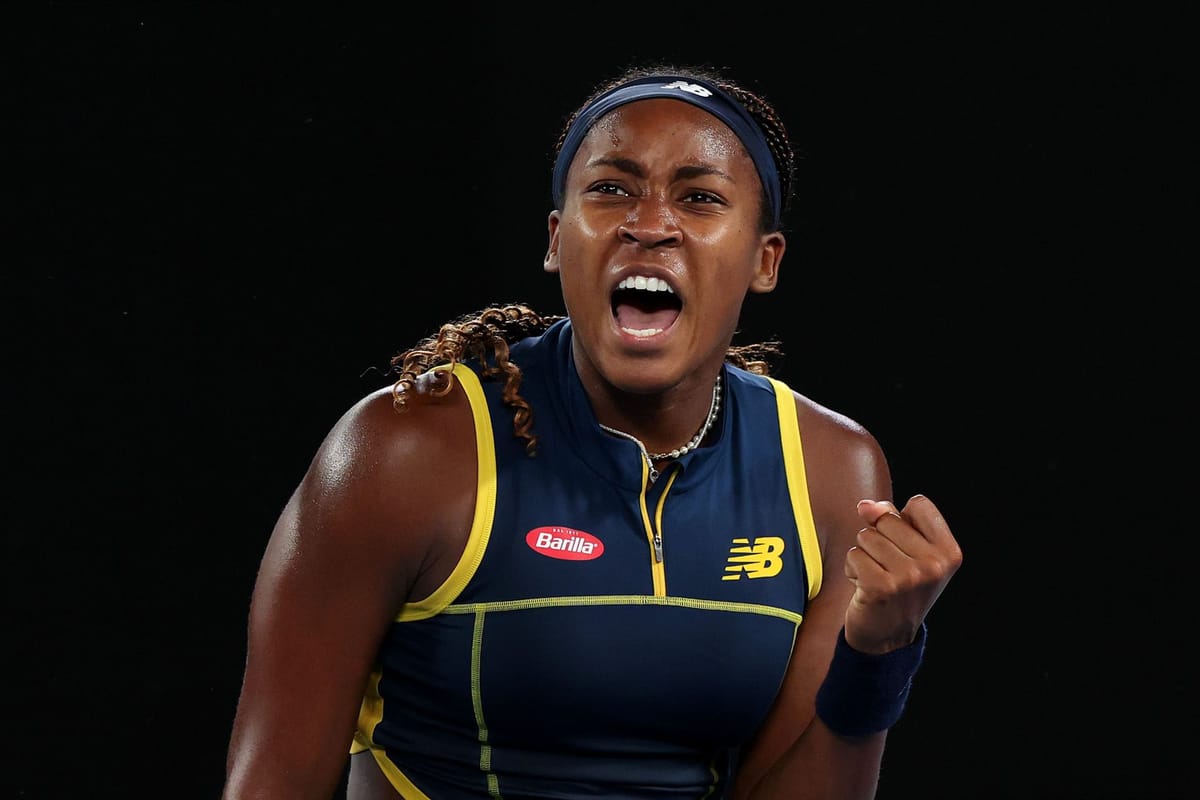 "Goes to show how easy draws help some players in Slams";"YIKES" - Coco ...