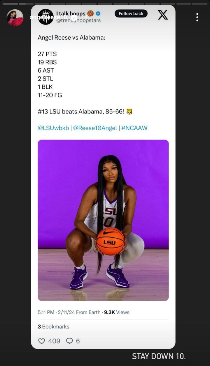 $1.7 million NIL-valued Angel Reese boasts about impressive performance as LSU beats Alabama in ...