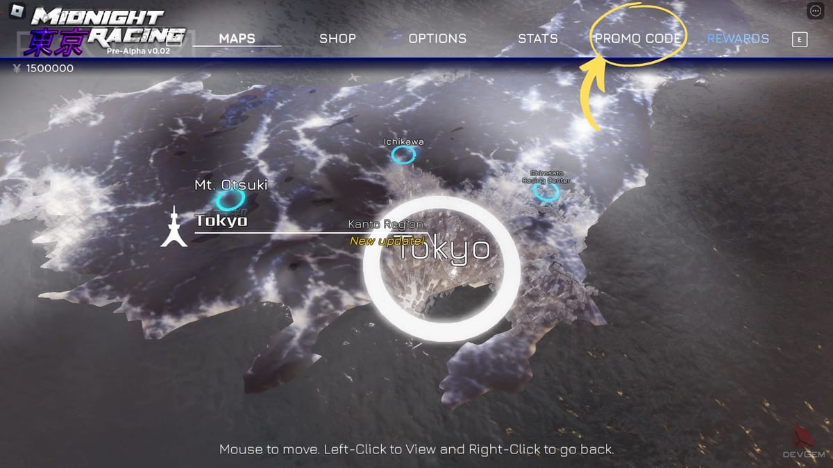 Midnight Racing Tokyo codes (December 2024)