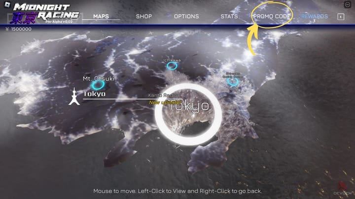 Midnight Racing Tokyo codes (December 2024)