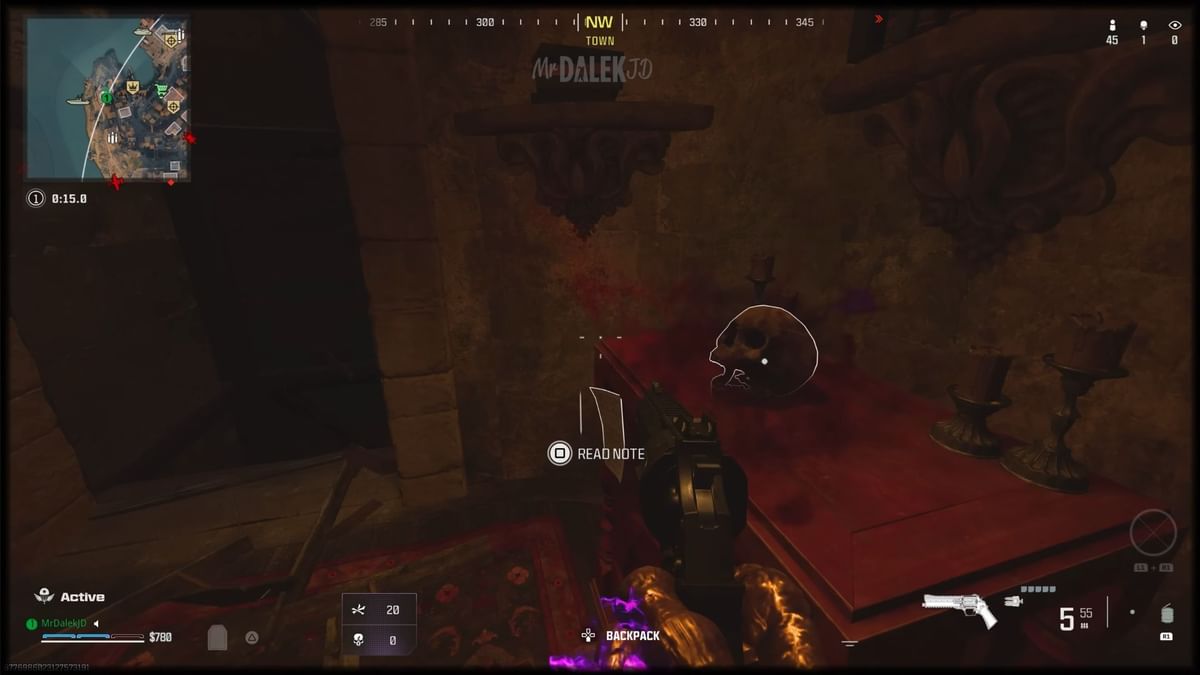 How to complete the Cursed Skull Easter egg in Warzone's Fortune's Keep