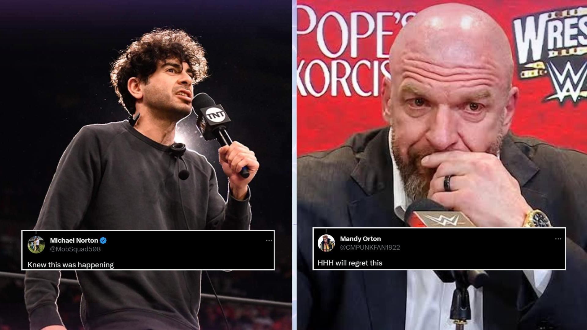 “HHH will regret this,” “Knew this was happening” - Fans go nuts as AEW ...