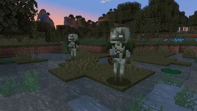 "It looks sick": Minecraft players discuss the new bogged skeleton mob