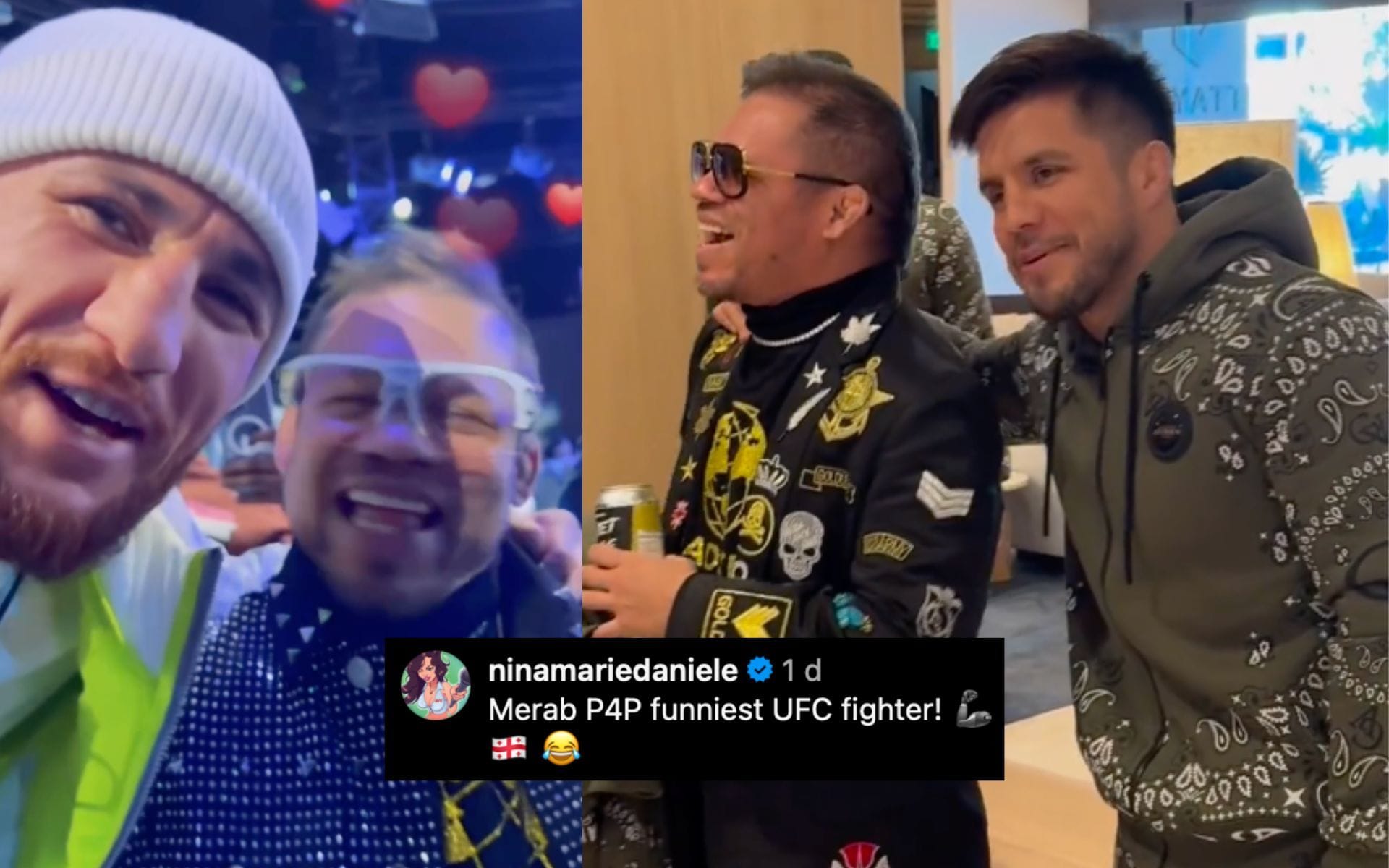 "Merab P4P funniest UFC fighter!" - Nina Marie Daniele, Aljamain ...