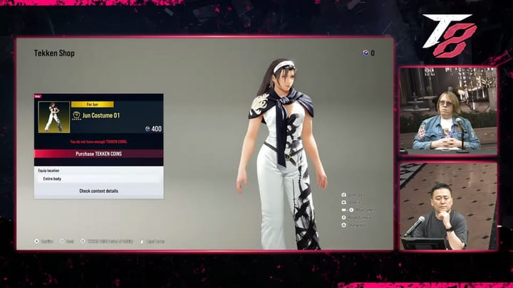 Tekken 8 post-launch livestream hints at microtransaction, shop, and more