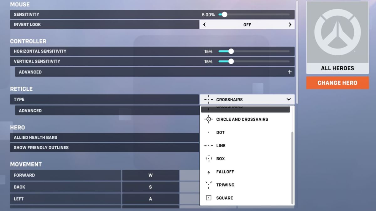 New crosshair settings in Overwatch 2 Season 9 explained