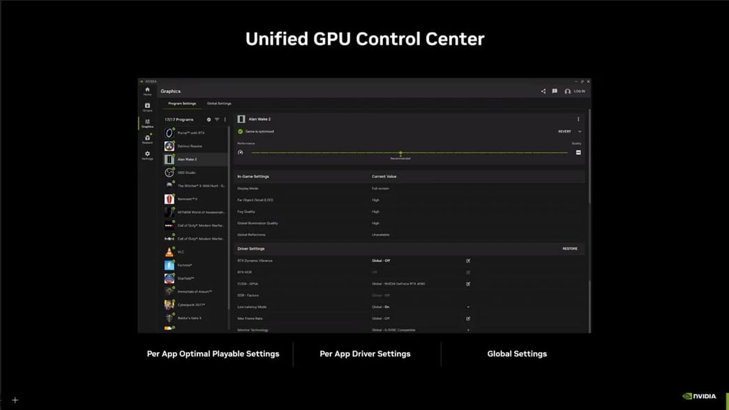 New Nvidia App kills off Geforce Experience and Nvidia Control Panel