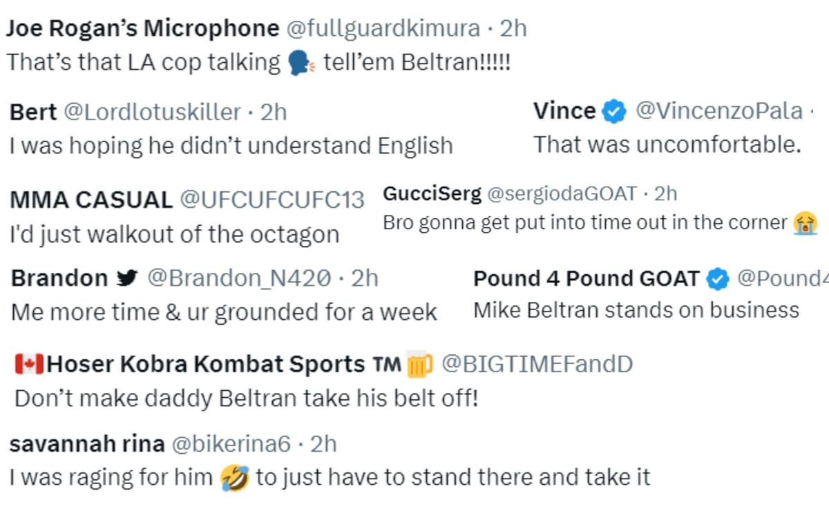 "That’s that LA cop talking" - Fans react hilariously to referee Mike ...