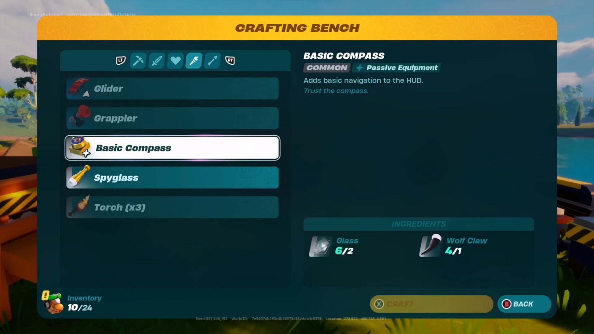 How to make Basic Compass in LEGO Fortnite