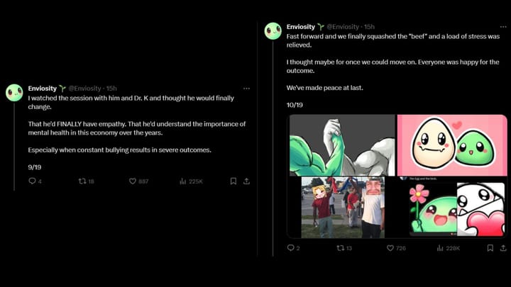 What happened between Tectone and Enviosity? Streamer drama explained