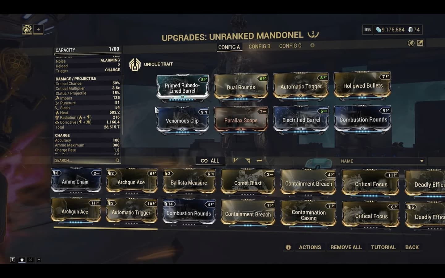 Warframe Mandonel drop location and build guide