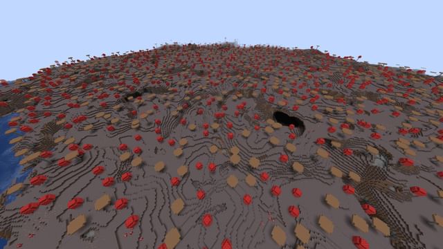 Minecraft player discovers the largest mushroom island seed spanning ...