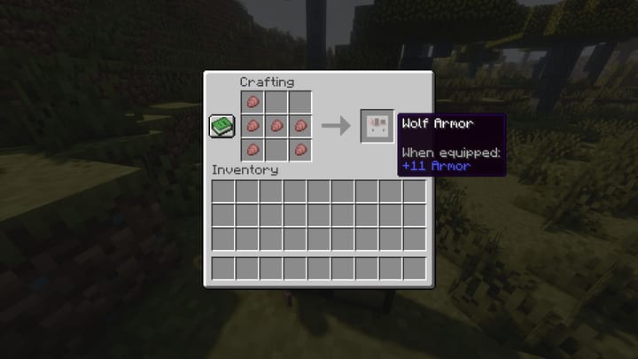 How to dye wolf armor in Minecraft