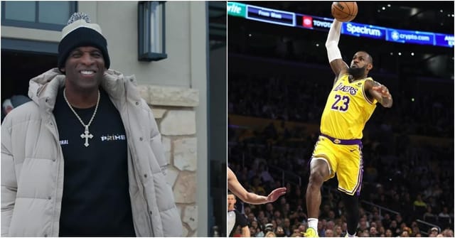 IN PHOTOS: $1 billion worth LeBron James rocking Deion Sanders' Prime ...