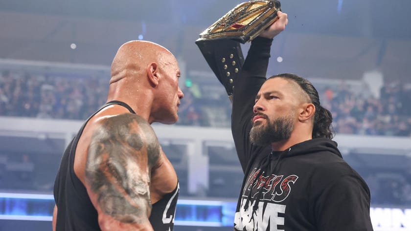 Roman Reigns could defeat The Rock and lose his WWE Championship at ...