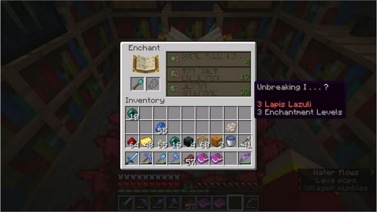 What does Unbreaking do in Minecraft?