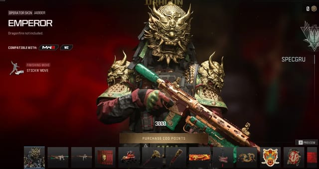 Tracer Pack: Full Kit Dragon Soul Operator Bundle in Warzone and MW3 ...