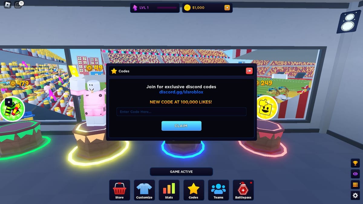 Super League Soccer codes (October 2025)