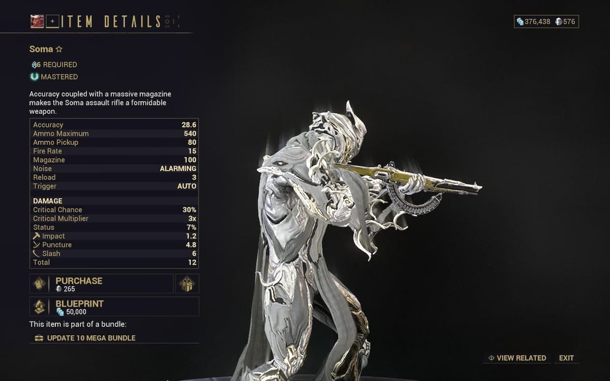 Best weapons in Warframe for each Mastery Rank