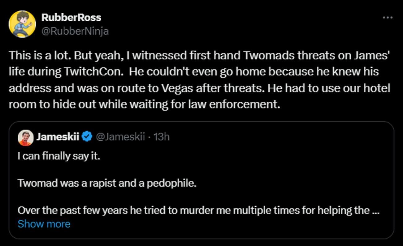 What were the allegations against Twomad? Jameskii and RubberRoss' accusations explored