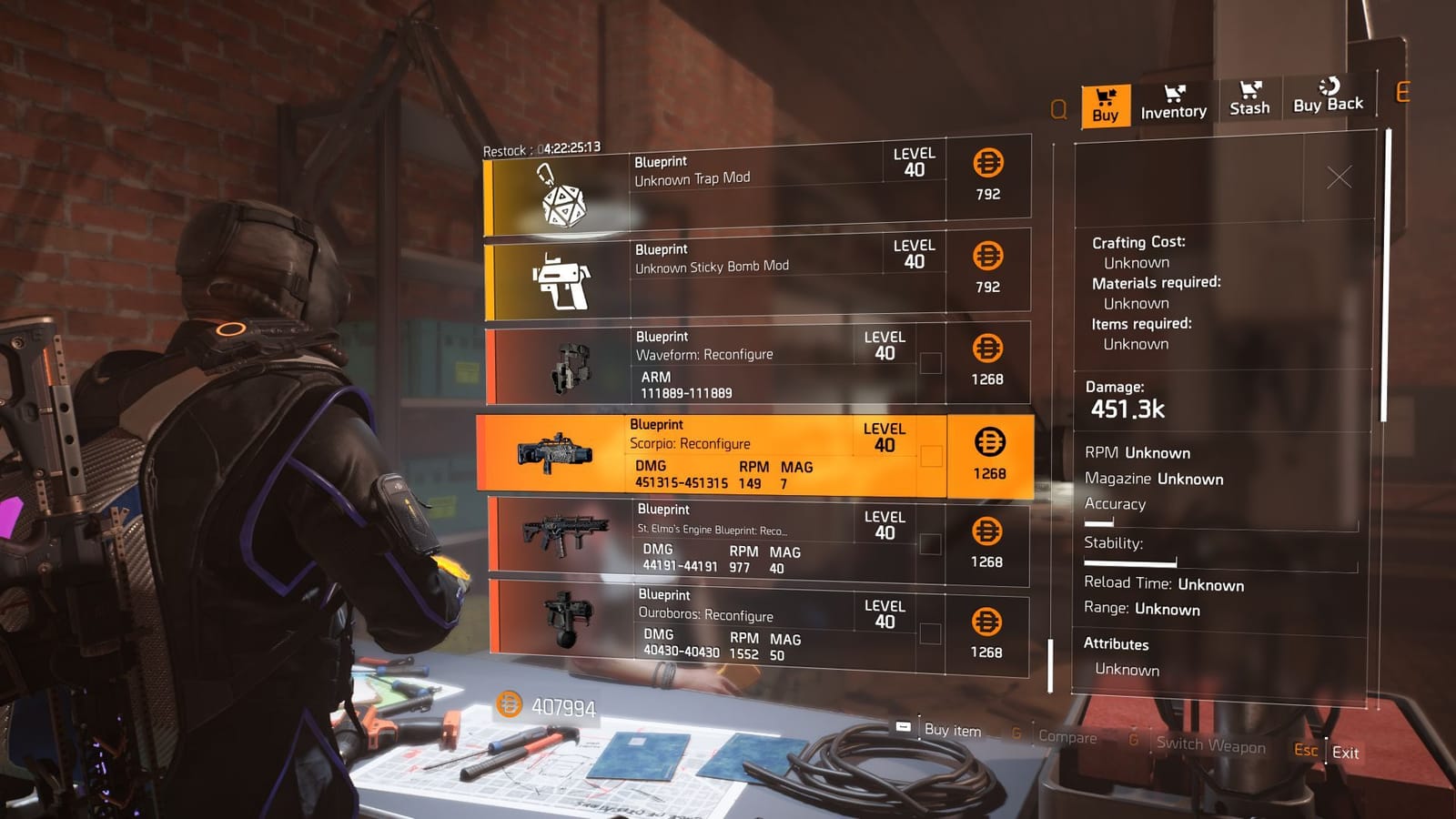 How to reroll an Exotic weapon in The Division 2?