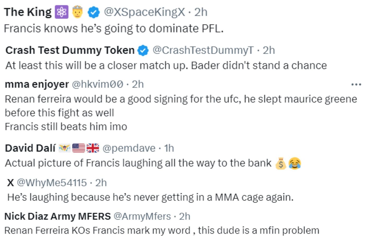 “Never getting in a MMA cage again” - Francis Ngannou’s amused reaction ...