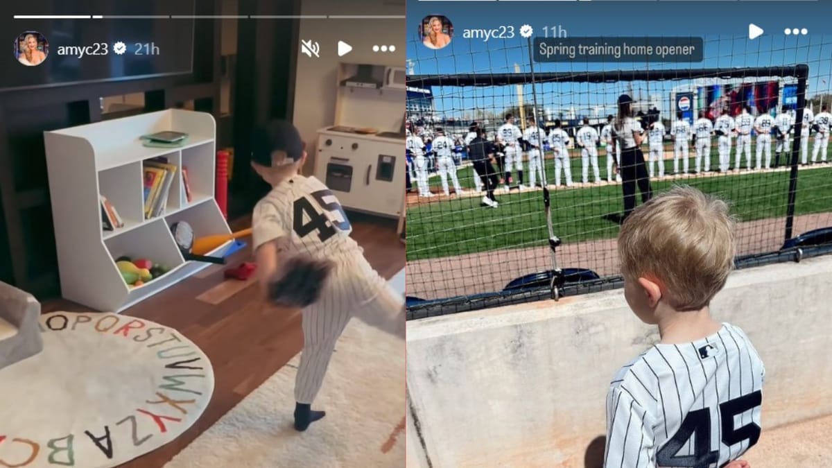 In Photos: Yankees ace Gerrit Cole's wife Amy shares precious moments ...
