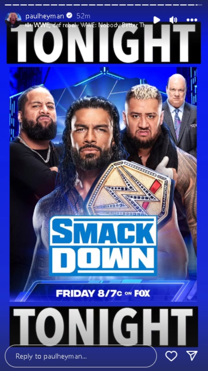 Paul Heyman sends one-word message ahead of SmackDown