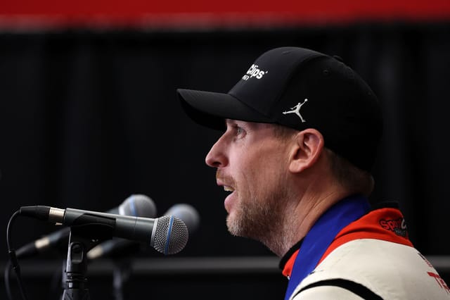 Denny Hamlin's advice for teammate Ty Gibbs amidst Joey Logano's "scare ...
