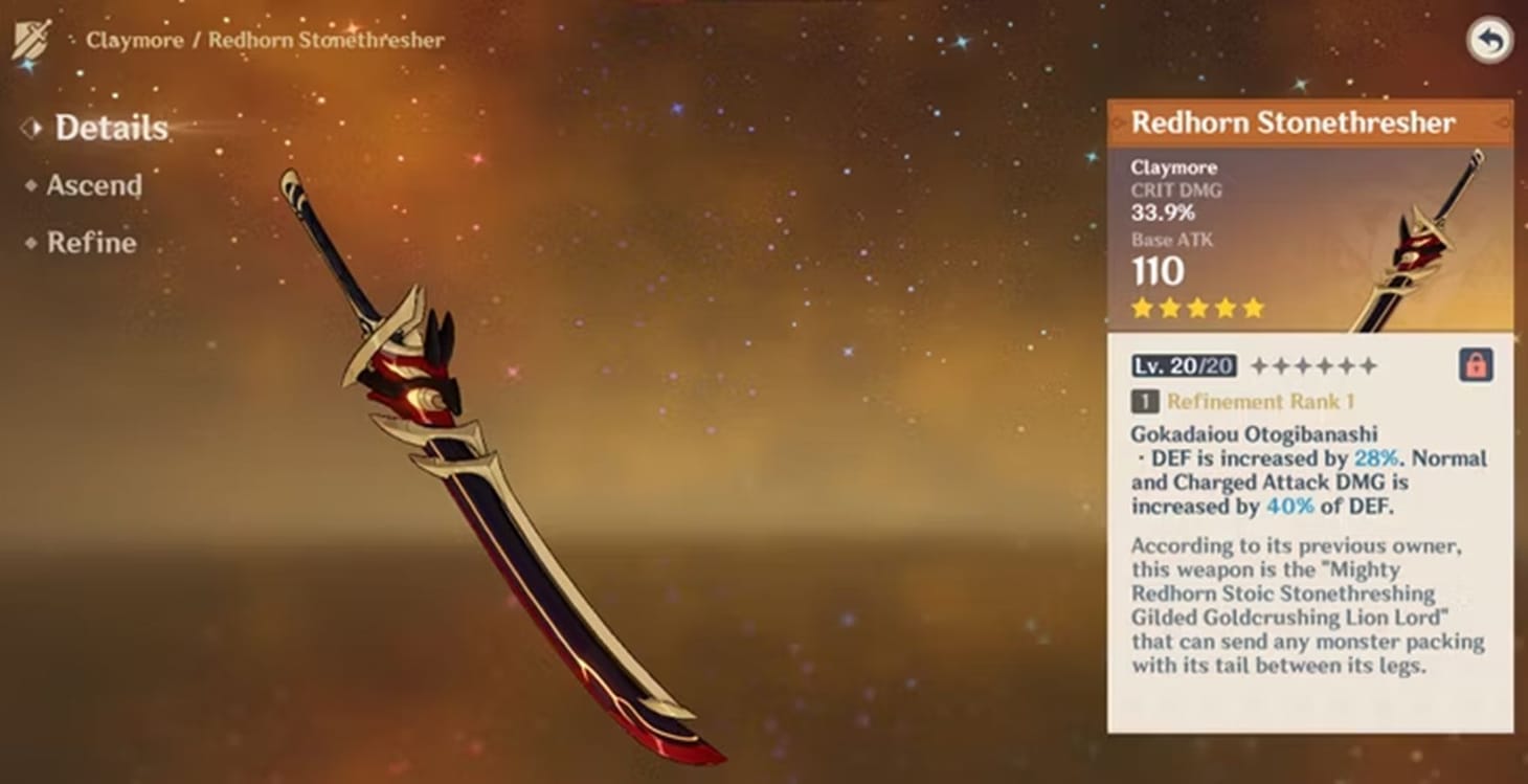 Genshin Impact Diluc build guide for Plunge Attack playstyle