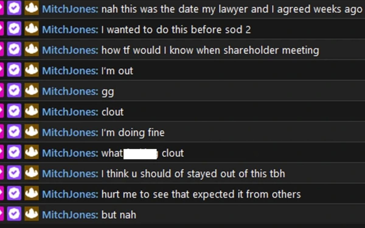 "I get treated like complete s**t" - Mitch Jones goes off at Twitch ...