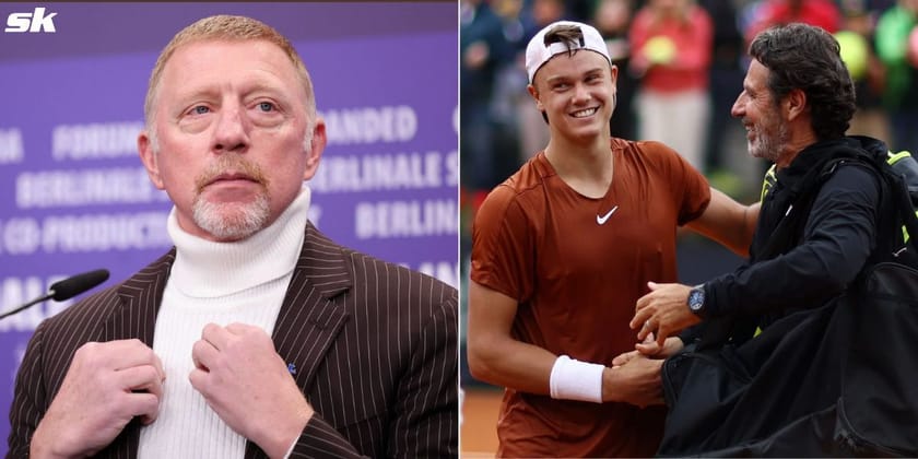 "Boris Becker was right there"- Holger Rune's 'surprise' reunion with Patrick Mouratoglou ...