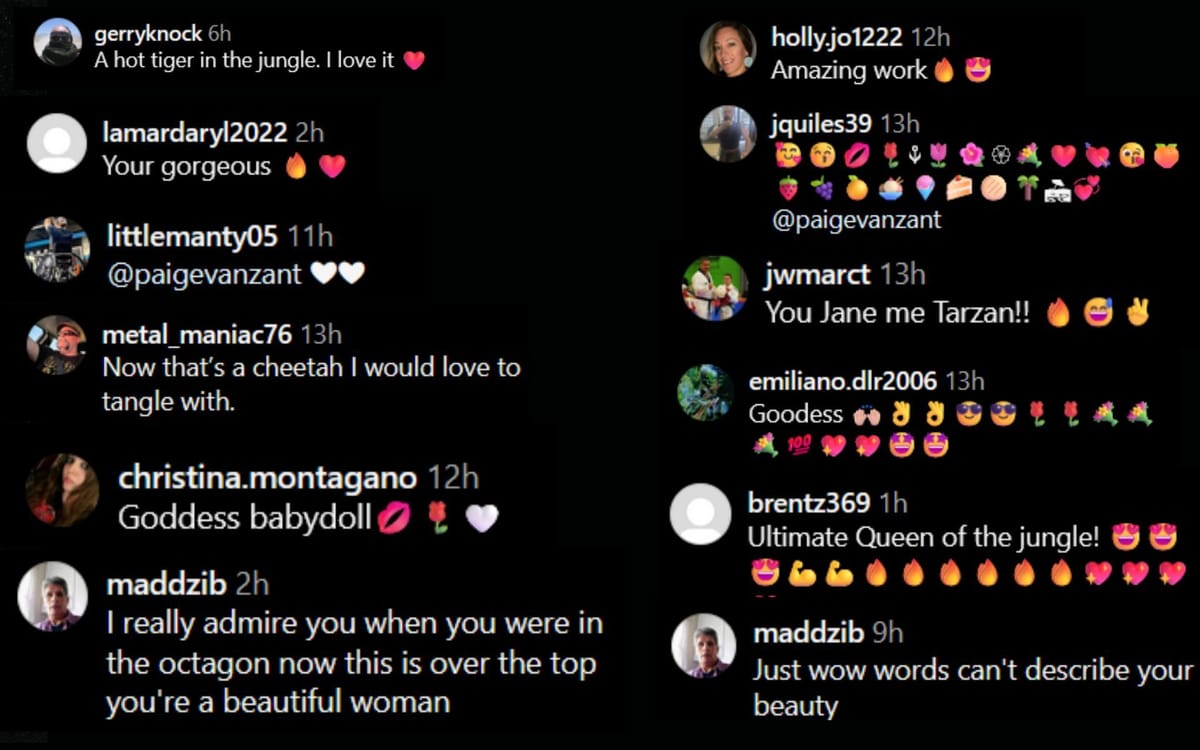 "Words can't describe your beauty" - Fans react to Paige VanZant's ...