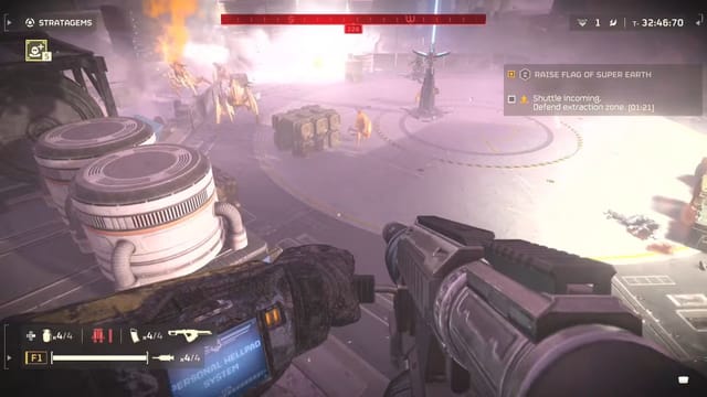 How to use the FLAM-40 Flamethrower in Helldivers 2