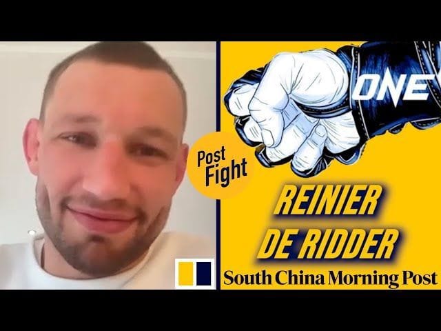 ONE 166: “I want him at his best” – Reinier de Ridder eager to face ...